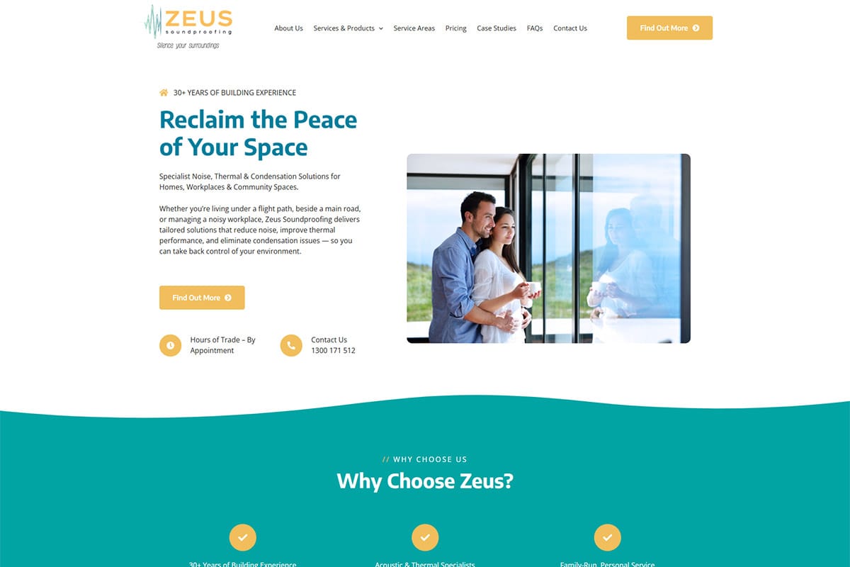 Zeus Soundproofing - Spin Design